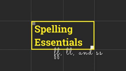 Double F L S Floss Rule Orton Science of Reading Spell -FF -LL -SS OG ...