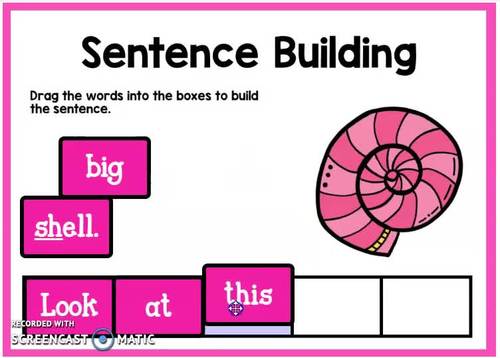 Digraphs Sentence Building Boom Cards - Sentence Building Game | TPT