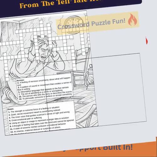From “The Tell-Tale Heart” by Edgar Allan Poe Puzzle Pack Grades 6–8