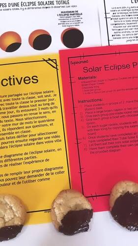 French Solar Eclipse 2024 Activities - L'éclipse solaire 2024 4e-6e année