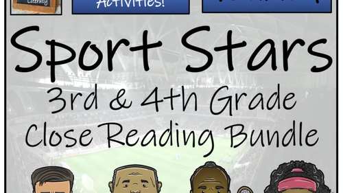 Sport Stars Volume 1 Close Reading Comprehension Bundle | 3rd Grade ...