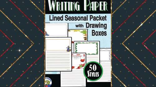 Holiday Lined Writing Paper with Drawing Boxes - Whole Year by ...