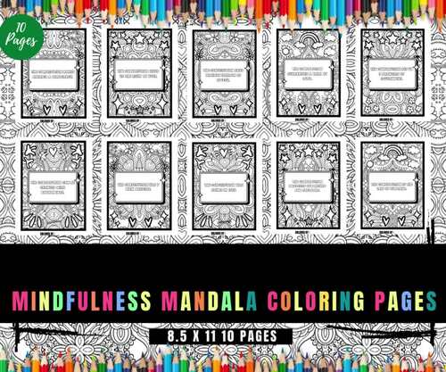Constitution Day, Facts Saying Mindfulness Mandala Coloring Pages, No Prep