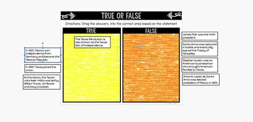 Texas Revolution DIGITAL Interactive Notebook | Choice Board by Think Tank