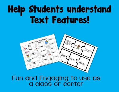 Text Features Activities Bundle distance learning by Upper Elementary ...