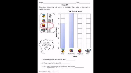 Bar Graphs, Tally Marks & Surveys | Graphing Printables and Activities