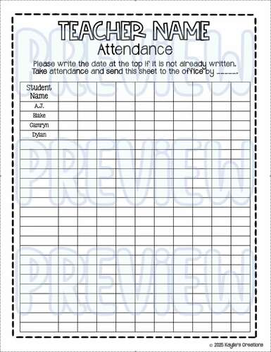 Substitute Binder | Editable | Pastels by Kaylie's Creations | TPT