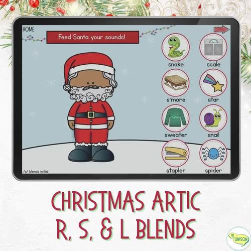 Christmas Articulation Boom Cards™ Dress and Feed Santa R S L Blends