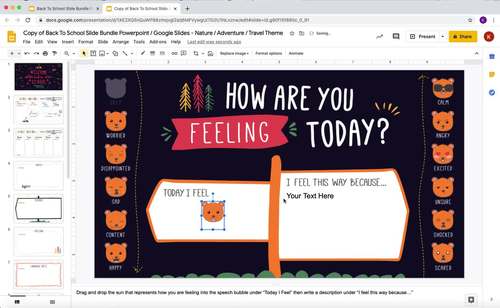 Back To School Slide Bundle Powerpoint / Google Slides - Adventure Theme 2