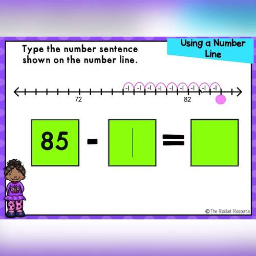 Adding and Subtracting Using a Number Line BOOM™ Cards 2.MD.6 | TPT