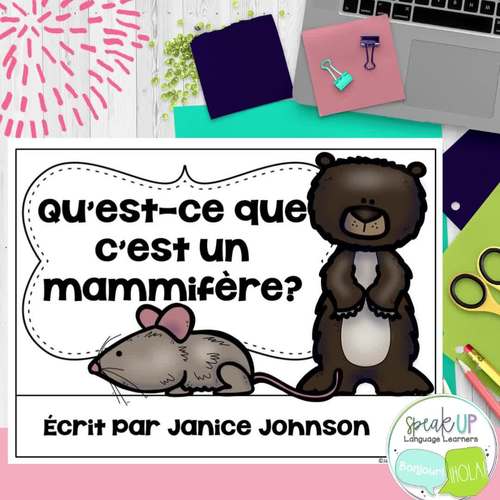Les mammifères - French Mammals Reader - Printable & Boom Cards Audio ...