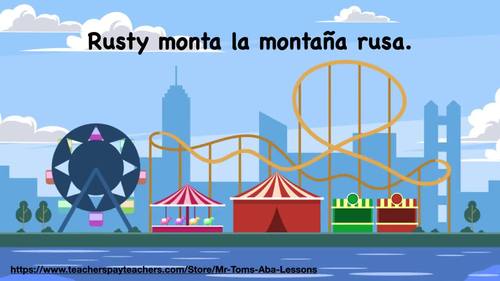 Rusty Roller Coaster Following Directions Behavior Story in Spanish