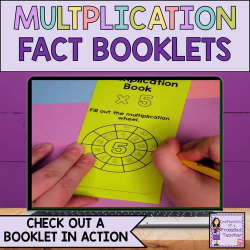 Multiplication Practice Worksheets & Fluency Mini-Books for 3rd Grade & Up