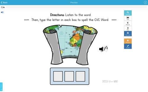 Spelling CVC Words BOOM Cards™ | Mixed Short Vowels with Audio | Spelling