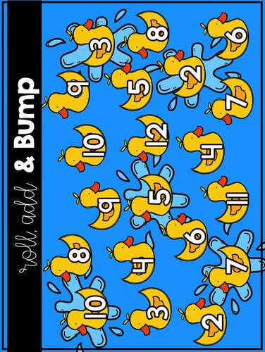 Carnival Rubber Duckie Bump Math Game for Centers or Morning Work