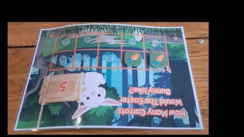 Easter Preschool Math Printable Early Maths Game Counting 1-10 10 Frame