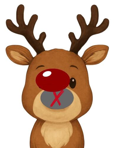 Pin the Nose on the Reindeer Game | Christmas Party Printable | Kids ...