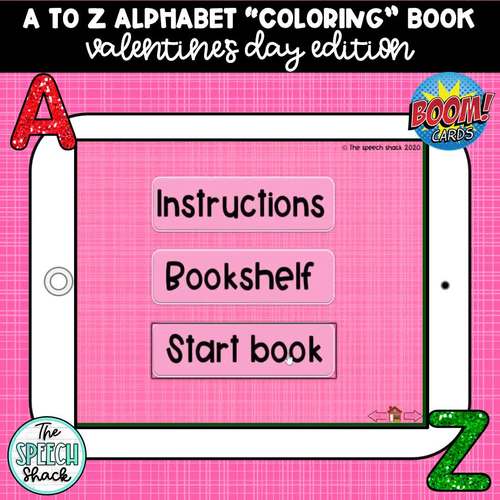 Valentine's Day Alphabet Book BOOM Cards™ by The Speech Shack | TPT