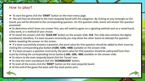 Renewable and Non-Renewable Resources/Energy Jeopardy-Style PPT Game