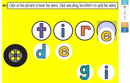 CVCe Words Spelling for Long Vowel i Boom™ Cards by Primary Tidbits