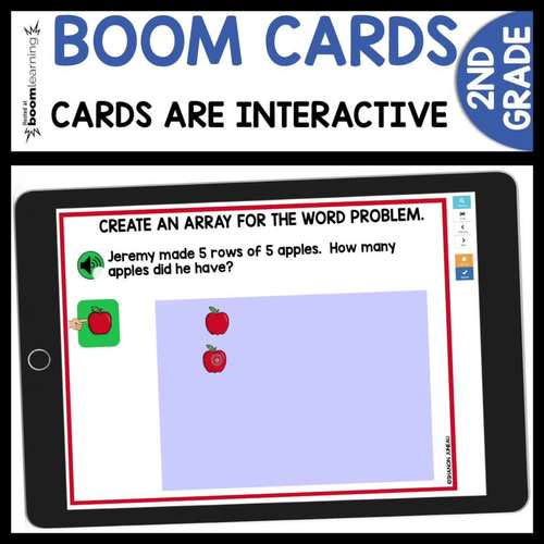 Word Problems with equal groups using Boom Cards | TPT