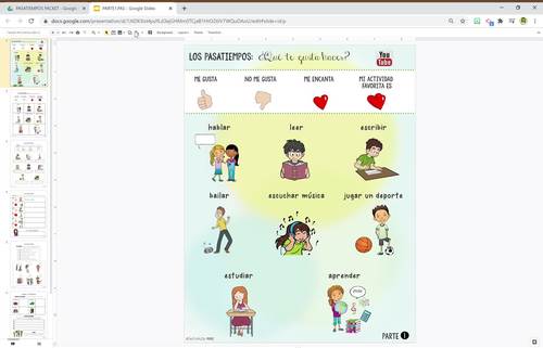 Los Pasatiempos / Spanish Pastimes Activity Packet by Senorita Profe