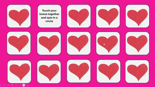 Valentine Gross Motor Flip Game by Body Brain Playhouse | TPT