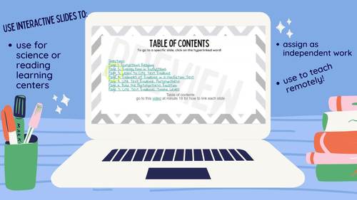 Interactive Slides for Citing Text Evidence NGSS Middle School Ecosystems