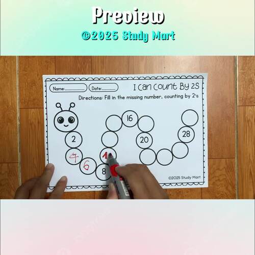 Skip Counting by 2, 5, 10 and 100 Morning Work – First Grade Worksheets