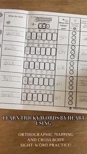 Sight Word Worksheet - Orthographic Mapping - HD Word Unit 2 | TPT