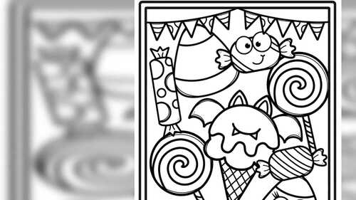 Halloween Coloring Pages For Kinds Activiti by MZ Designer | TPT