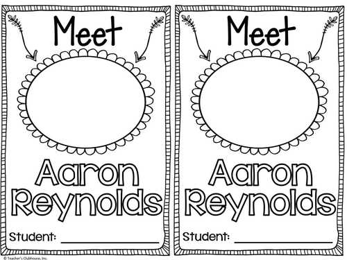 Aaron Reynolds Author Study by Teacher's Clubhouse | TPT