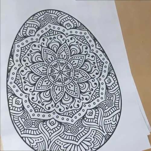 15 Easter Egg Mandala Coloring Pages for Early Finishers and Adults