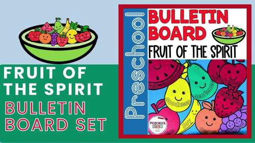 Fruit of the Spirit Bulletin Board Set by Preschool SOS | TPT