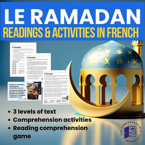 Le ramadan | Reading and activities in French | TPT