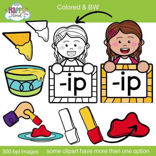 CVC Short I Vowel Clipart Bundle -Phonics GROWING Bundle! | TPT