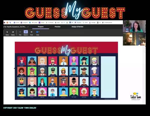 Guess Who Game of 32 Mystery Guests Yes No Questions 3rd Person ...