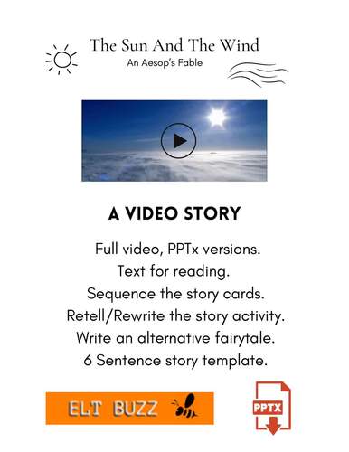 The Sun And The Wind. Story. Fable. Aesop. Reading. Writing. ELA. PPTx ...