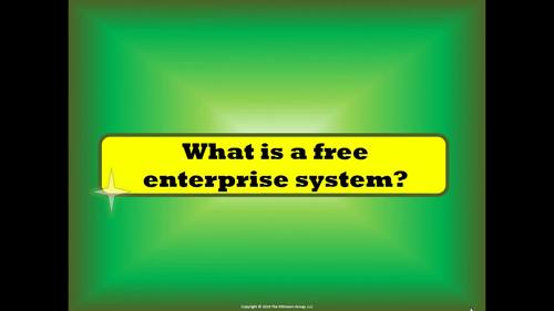 DISTANCE LEARNING: Free Enterprise System (Free Market/Capitalism ...