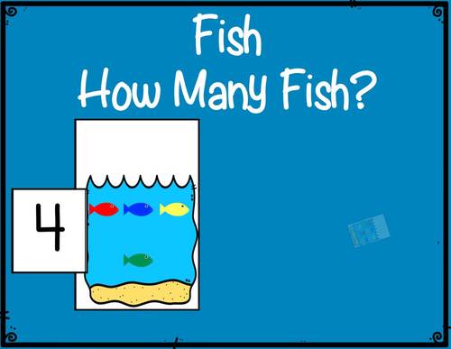 Fish Counting Games: How Many Fish? Numerals & Number Words | TPT