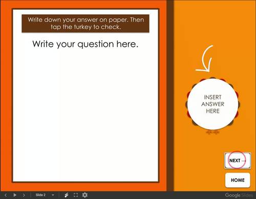Google Slides PPT Game Template | Digital Editable Self-Checking ...