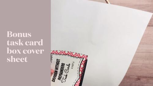 4 NBT 6 Division Task Cards Without Remainders by There's a Plan for that