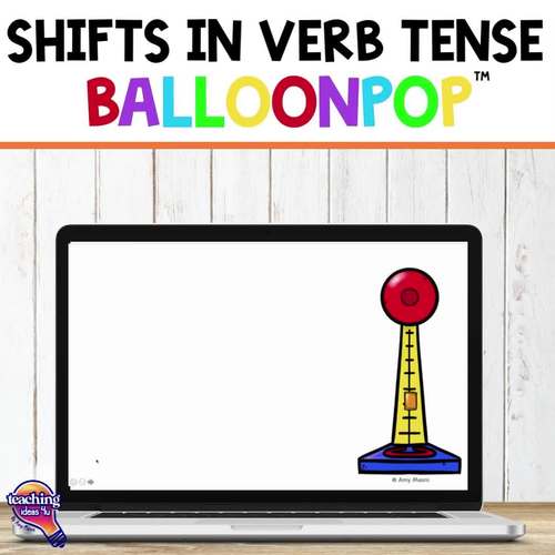 Shifts in Verb Tense BalloonPop™ Digital Review Games 5th Gr Grammar ...