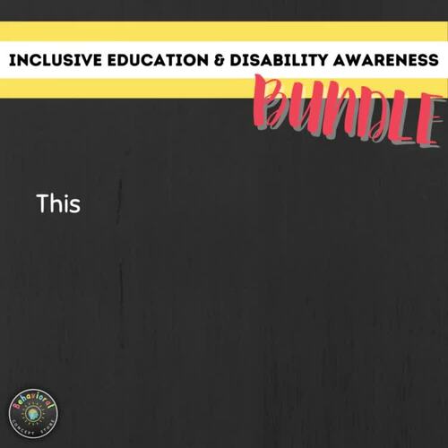 Promote Inclusion: Worksheet for Disability Awareness | TPT