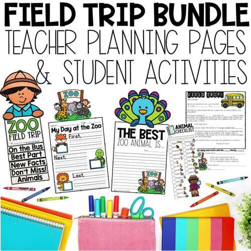 Field Trip Permission Slips, Student Reflection Activities and Editable ...