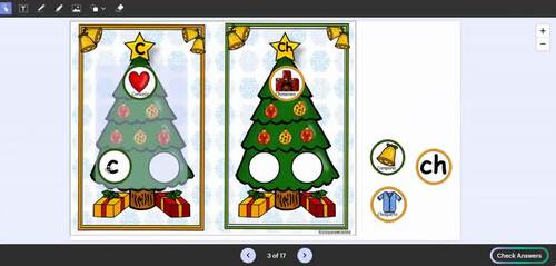Abecedario de Navidad- Christmas Alphabet workstation in Spanish