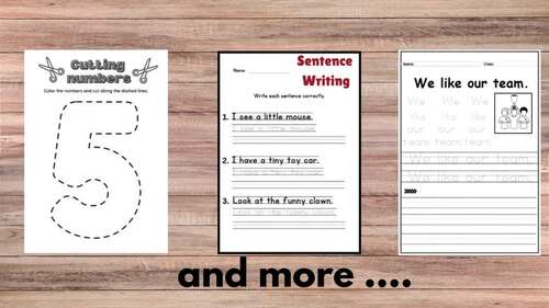 BUNDLE Handwriting Practice Worksheets Trace Alphabet , Numbers ...