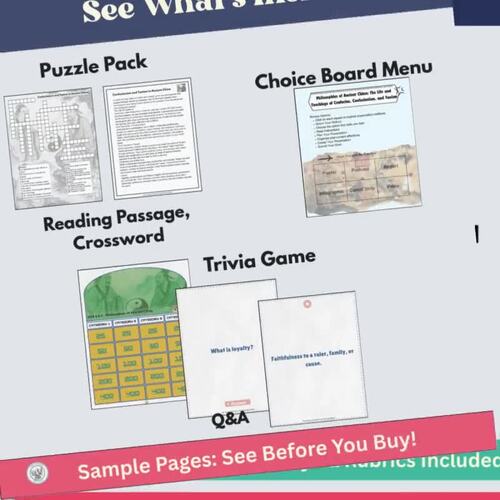HSS 6.6.3 Bundle: Philosophies Ancient China: Confucius, Confucianism ...
