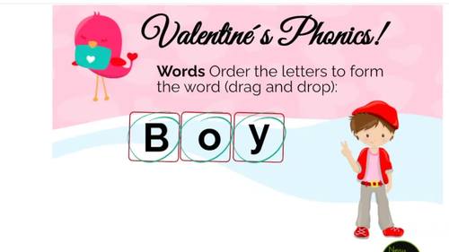 Valentine´s Phonics Boom Cards by New World Education | TpT