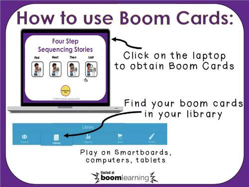 BOOM CARDS™ & Four Step Sequencing Interactive PDF by Culturally ...